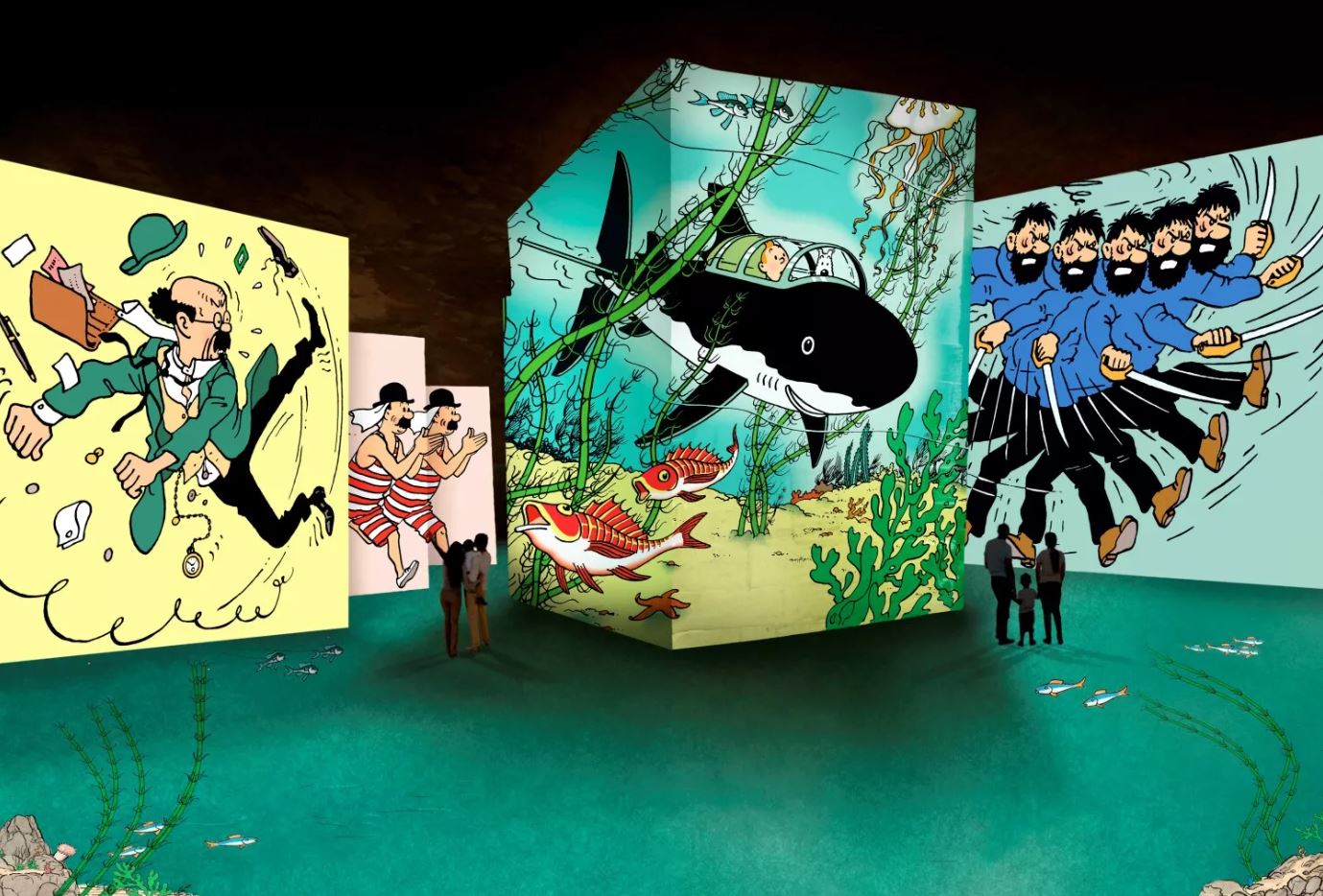 (Vidéo) Tintin : une aventure immersive aux Carrières des Lumières des ...